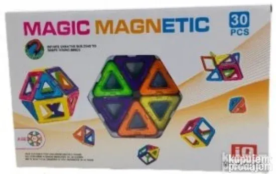 Magnetni 3D set za decu -30 delova – Magnetni 3D set za decu -30 delova