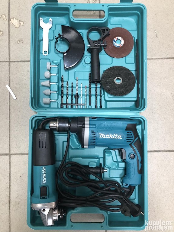 Makita set brusilica i bušilica – Makita set brusilica i bušilica