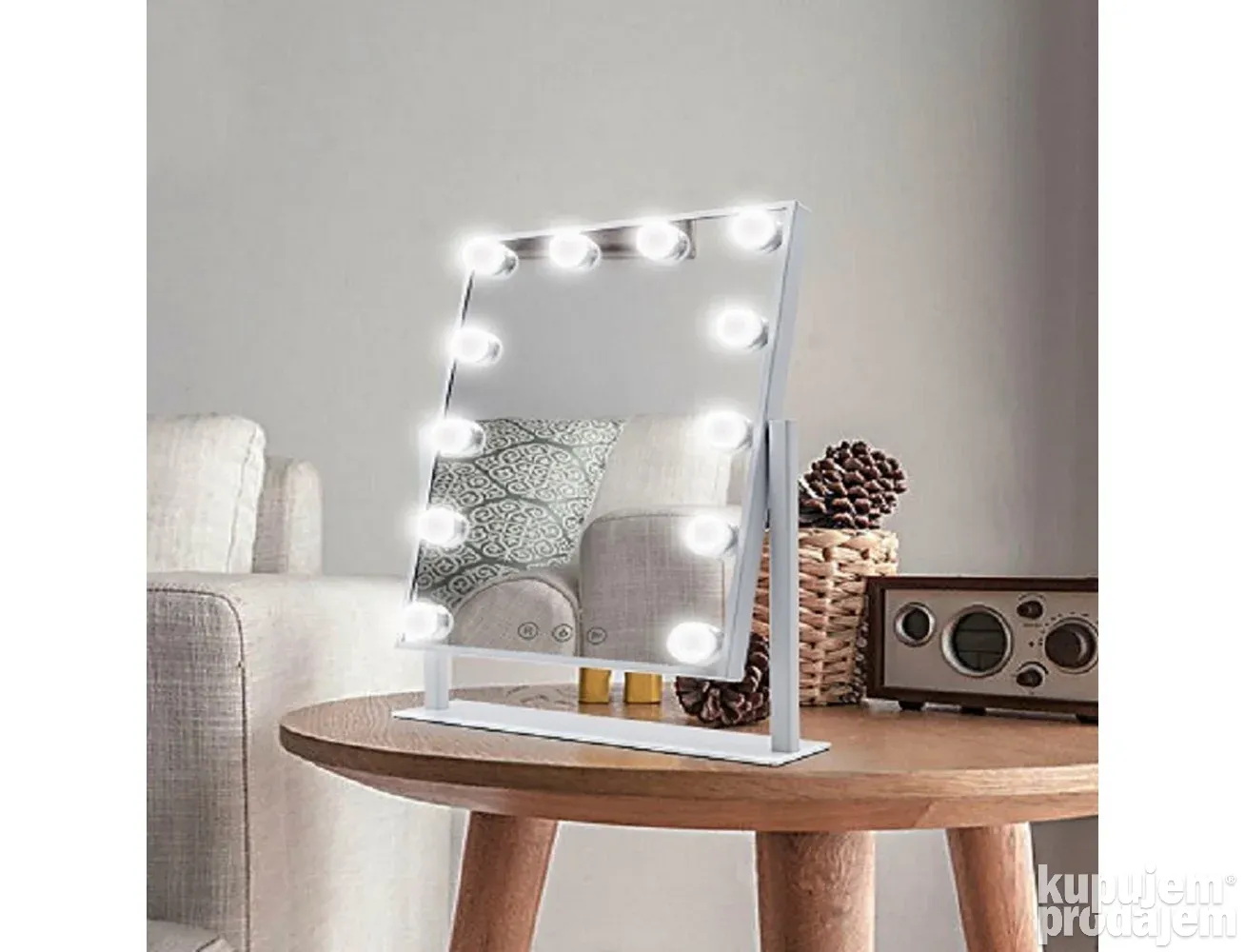 Ogledalo za sminkanje sa Led svetlom 35 x 30 cm – Ogledalo za sminkanje sa Led svetlom 35 x 30 cm