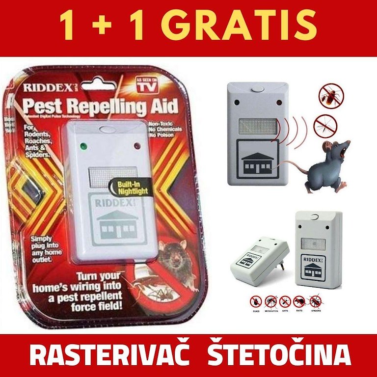 Riddex Rasterivač Štetočina 1 + 1 GRATIS! – Riddex Rasterivač Štetočina 1 + 1 GRATIS!