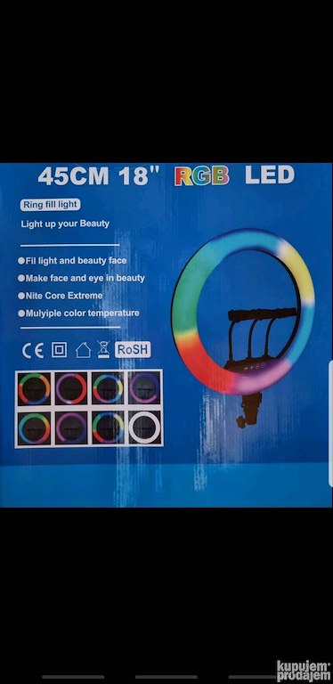 Ring light RGB KED 18 inca – Ring light RGB KED 18 inca