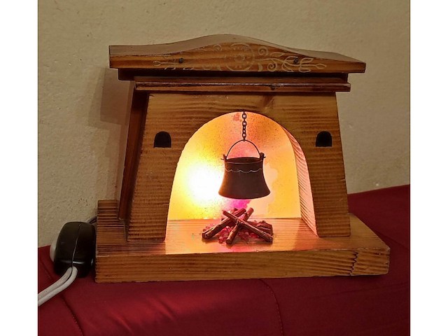 Vintage prelepa stara lampa ognjište IZUZETAN raritet