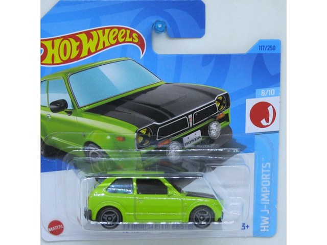 hot wheels honda civic `73