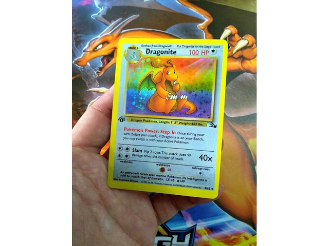 Pokemon karta Dragonite sijajuci - Pokemoni karte