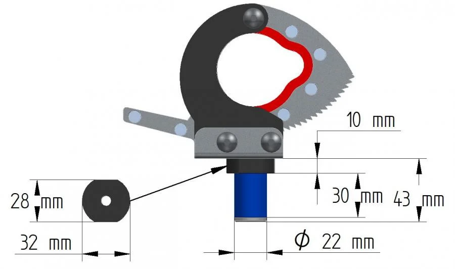 Univerzalni lako montažni anker sa stezaljka za brzo kačenje 1 kom. (CFMoto, Segway)