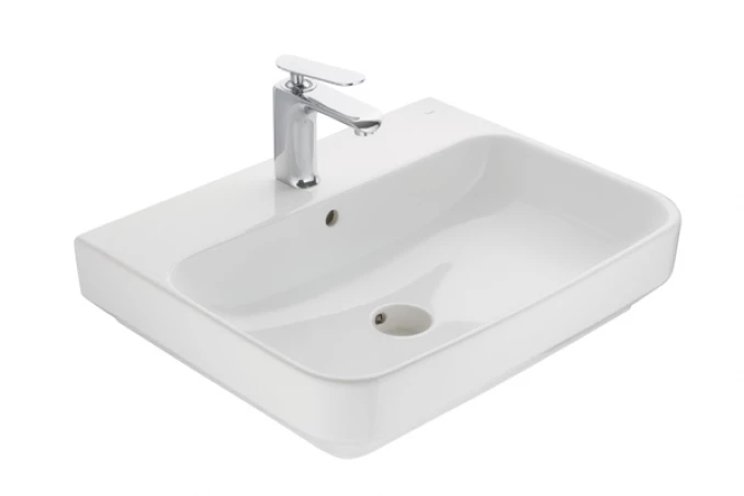 Lavabo KALE FOLD PRO 600x480 sa šrafovima za montažu i podsklopom sifona