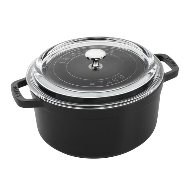 STAUB COCOTTE 24 BLACK GLASS LID