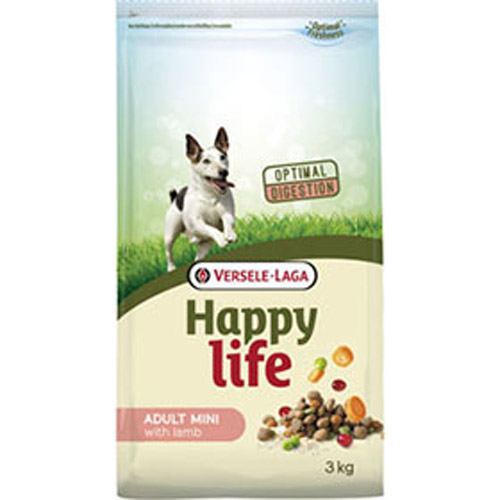 Happy Life Adult Mini Jagnjetina 3 kg