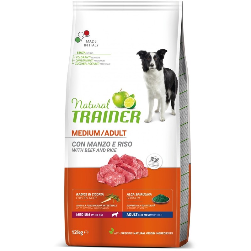 Trainer Natural Adult Medium Govedina i Pirinač 12 kg