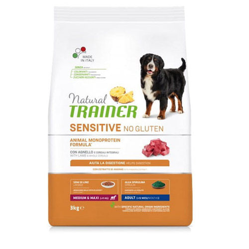 Trainer Natural Sensitive Adult Medium i Maxi Jagnjetina 12 kg