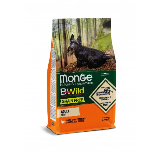 Monge Grain Free Adult Mini Pačetina i Krompir 2,5 kg