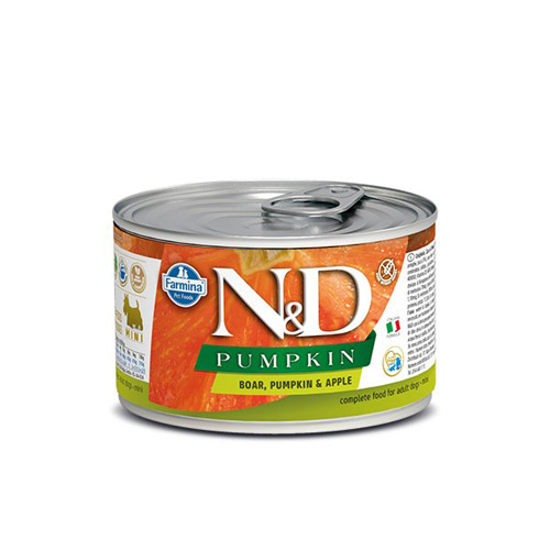 N&D Pumpkin konzerva za pse Mini Divlja Svinja i Jabuka 140 g