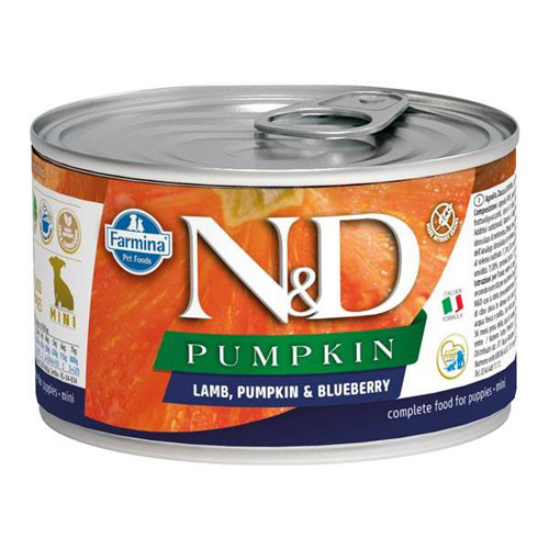 N&D Pumpkin konzerva za pse Mini Jagnjetina i Borovnica 140 g