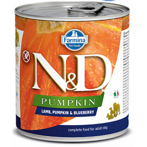 N&D Pumpkin konzerva za pse Medium i Maxi Jagnjetina i Borovnica 285 g