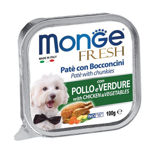 Monge Fresh pašteta za pse Piletina i Povrće 100 g