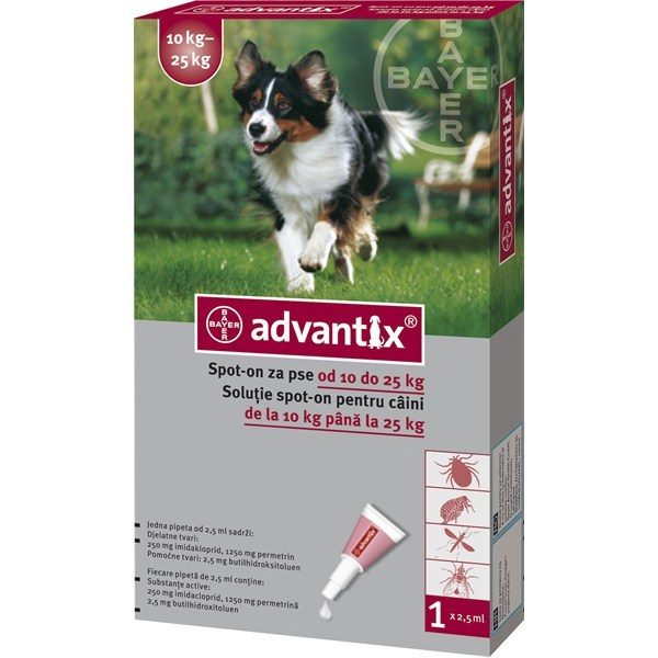 ADVANTIX spot-on, za pse 10-25 kg