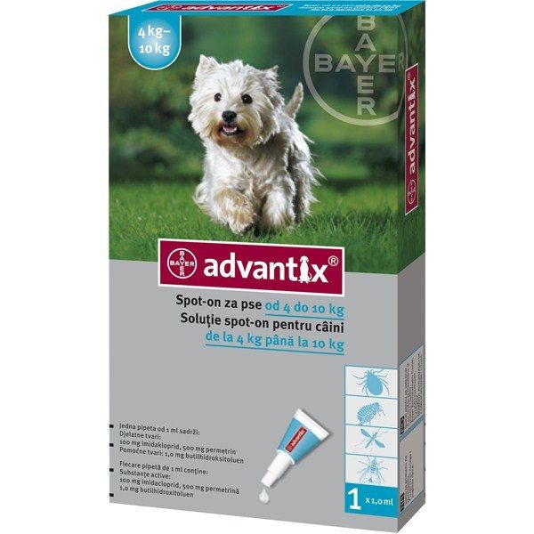 ADVANTIX spot-on, za pse 4-10 kg