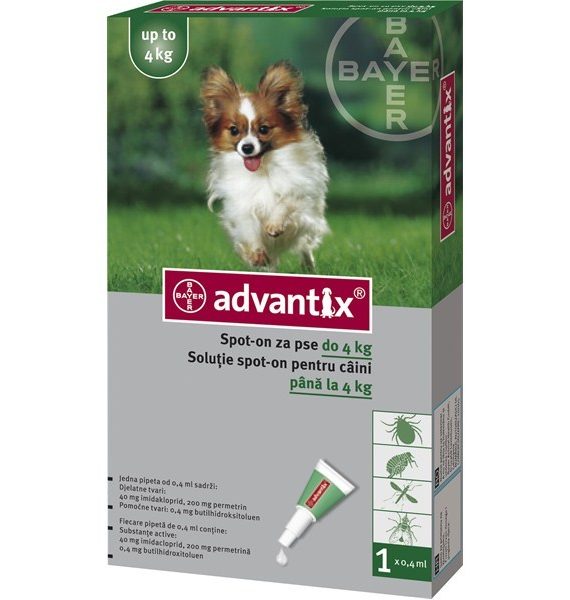 ADVANTIX spot-on, za pse do 4 kg