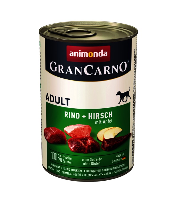 Animonda Gran Carno Adult Beef+Deer+Apple – 6×400 g