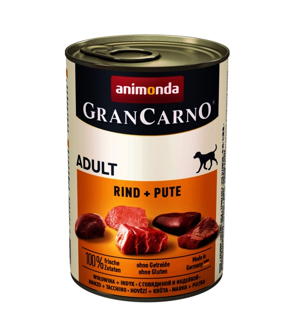 Animonda Gran Carno Adult Beef+Turkey – 6×400 g