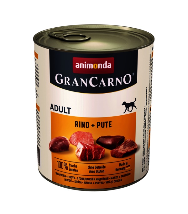 Animonda Gran Carno Adult Beef+Turkey – 6×800 g