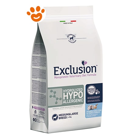 Exclusion Mediterraneo Vet Diet Hydrolyzed Hypoallergenic Small Riba 2 kg