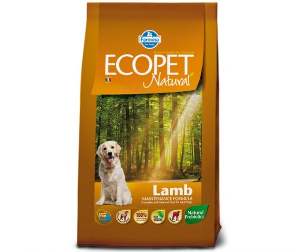 Ecopet Natural Lamb Medium – 12 kg