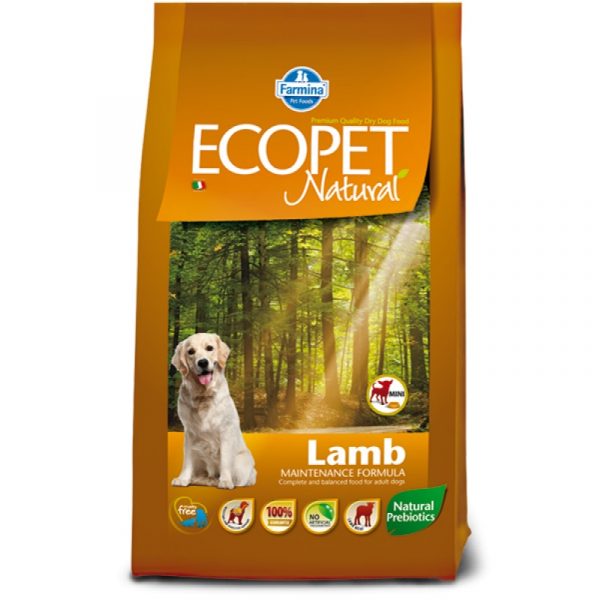 Ecopet Natural Lamb Mini – 12 kg