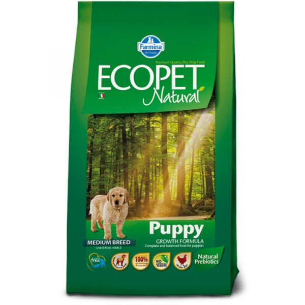 Ecopet Natural Puppy Medium – 12 kg