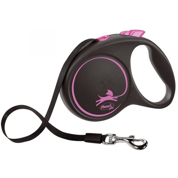 Flexi Black Design L tape 5 m pink