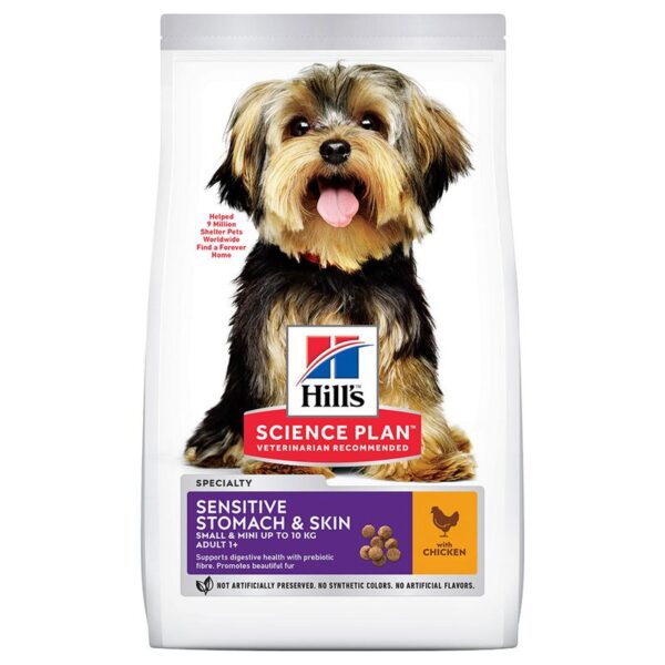 Hill’s Science Plan Small&Mini Sensitive Stomach&Skin – 1,5 kg