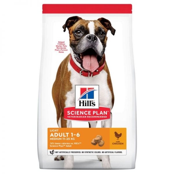 Hill’s Science Plan Adult Medium Light – 12 kg