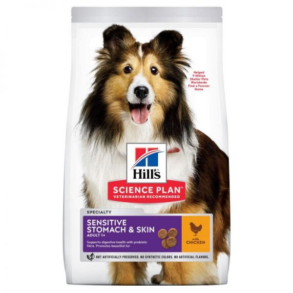 Hill’s Science Plan Medium Sensitive Stomach&Skin – 14 kg