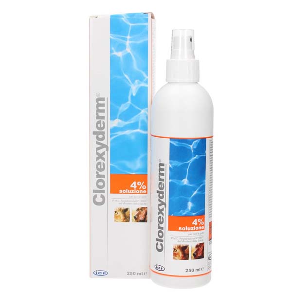 ICF Clorexyderm Soluzione 4% – rastvor za pse 250 ml