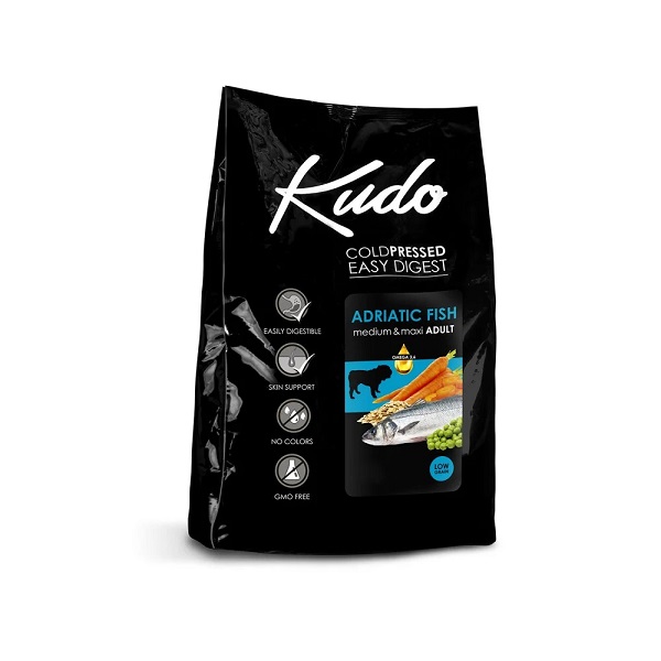 KUDO Adriatic Fish Medium&Maxi Adult – 12 kg