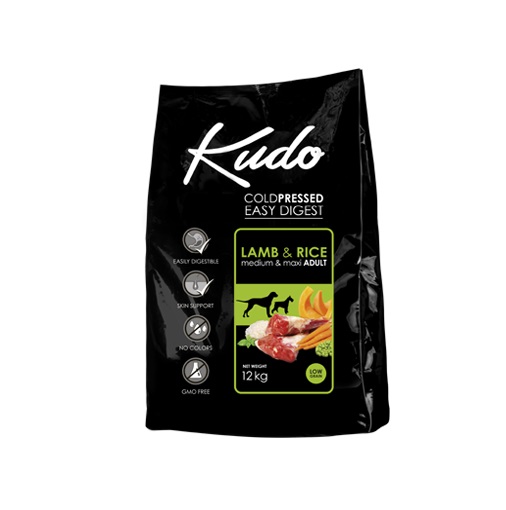 KUDO Lamb&Rice Medium&Maxi Adult – 3 kg