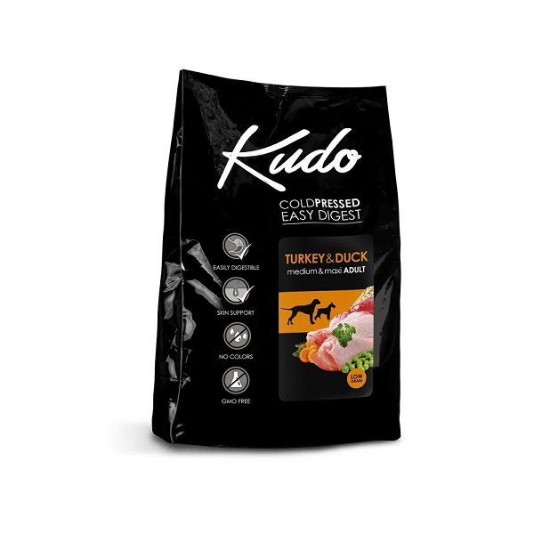 KUDO Turkey&Duck Medium&Maxi Adult – 3 kg