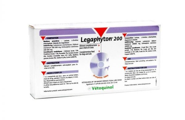 Vetoquinol Legaphyton 200 mg – 24 tablete