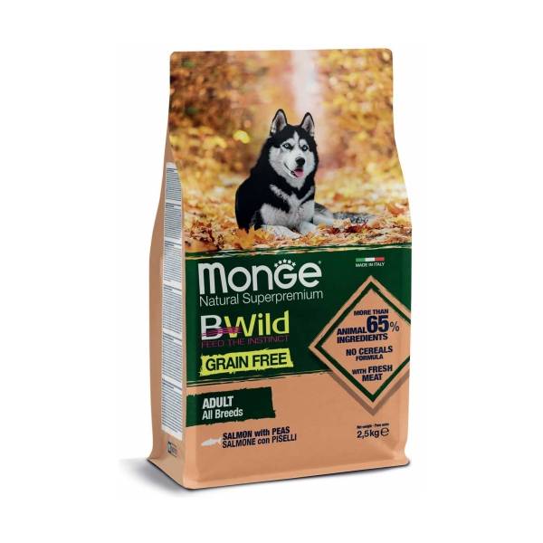 Monge Bwild Grain Free All Breeds Salmon&Peas – 12 kg