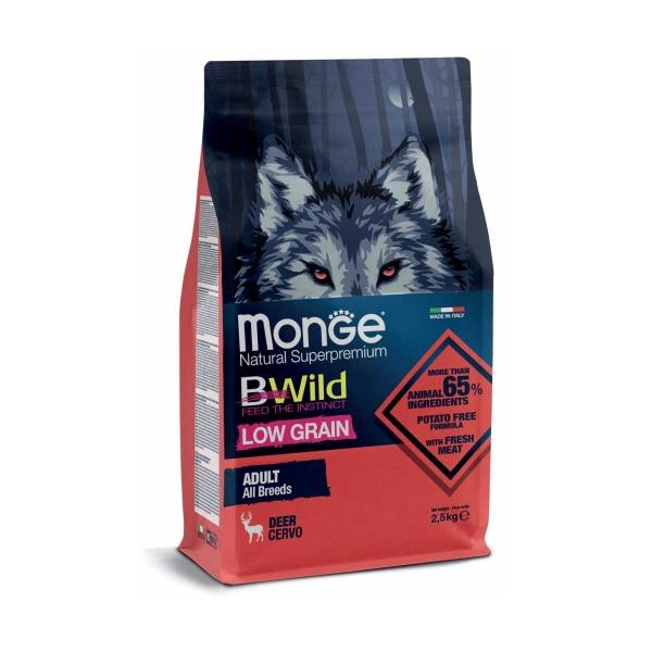 Monge Bwild Low Grain All Breeds Deer – 12 kg