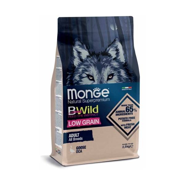 Monge Bwild Low Grain All Breeds Goose – 12 kg