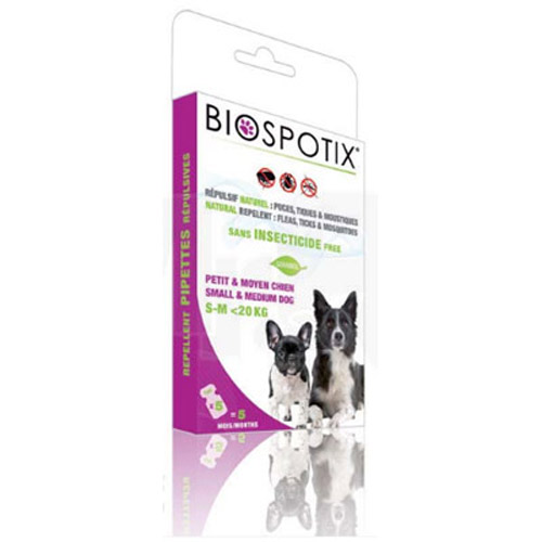 Biospotix Spot On antiparazitske ampule za pse S-M do 20 kg 5x1ml