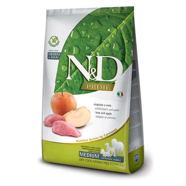 N&D Prime Medium&Maxi Adult Boar&Apple – 12 kg