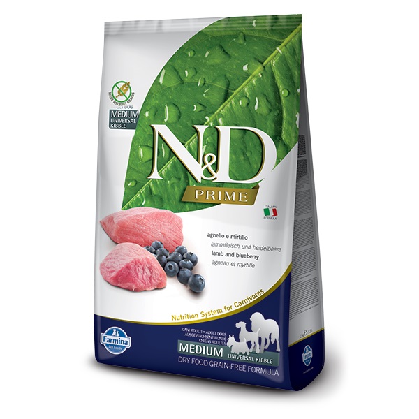 N&D Prime Medium&Maxi Adult Lamb&Blueberry – 12 kg