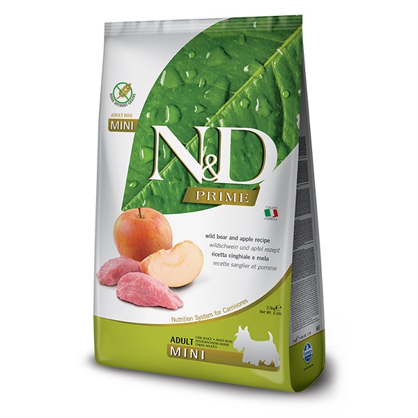 N&D Prime Mini Adult Boar&Apple – 2,5 kg