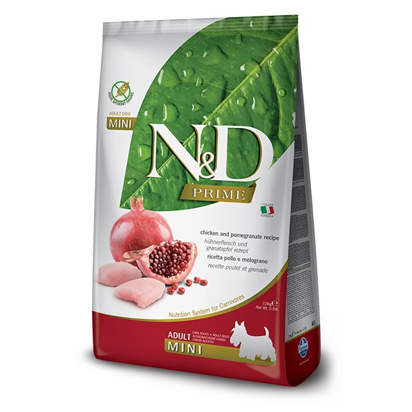 N&D Prime Mini Adult Chicken&Pomegranate – 2,5 kg