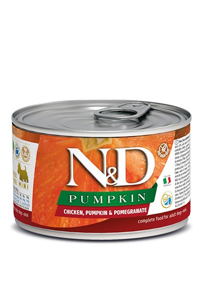 N&D Pumpkin Mini Chicken, Pumpkin&Pomegranate – 6×140 g