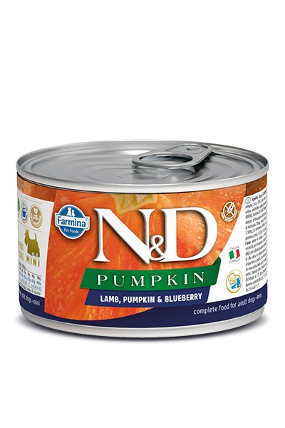 N&D Pumpkin Mini Lamb, Pumpkin&Blueberry – 6×140 g