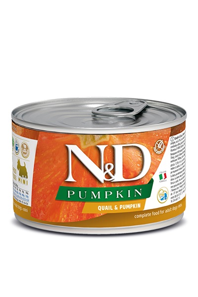 N&D Pumpkin Mini Quail&Pumpkin – 6×140 g