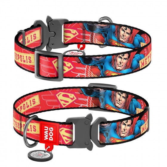 Collar WAUDOG ogrlica za pse sa metalnom kopčom Superhero